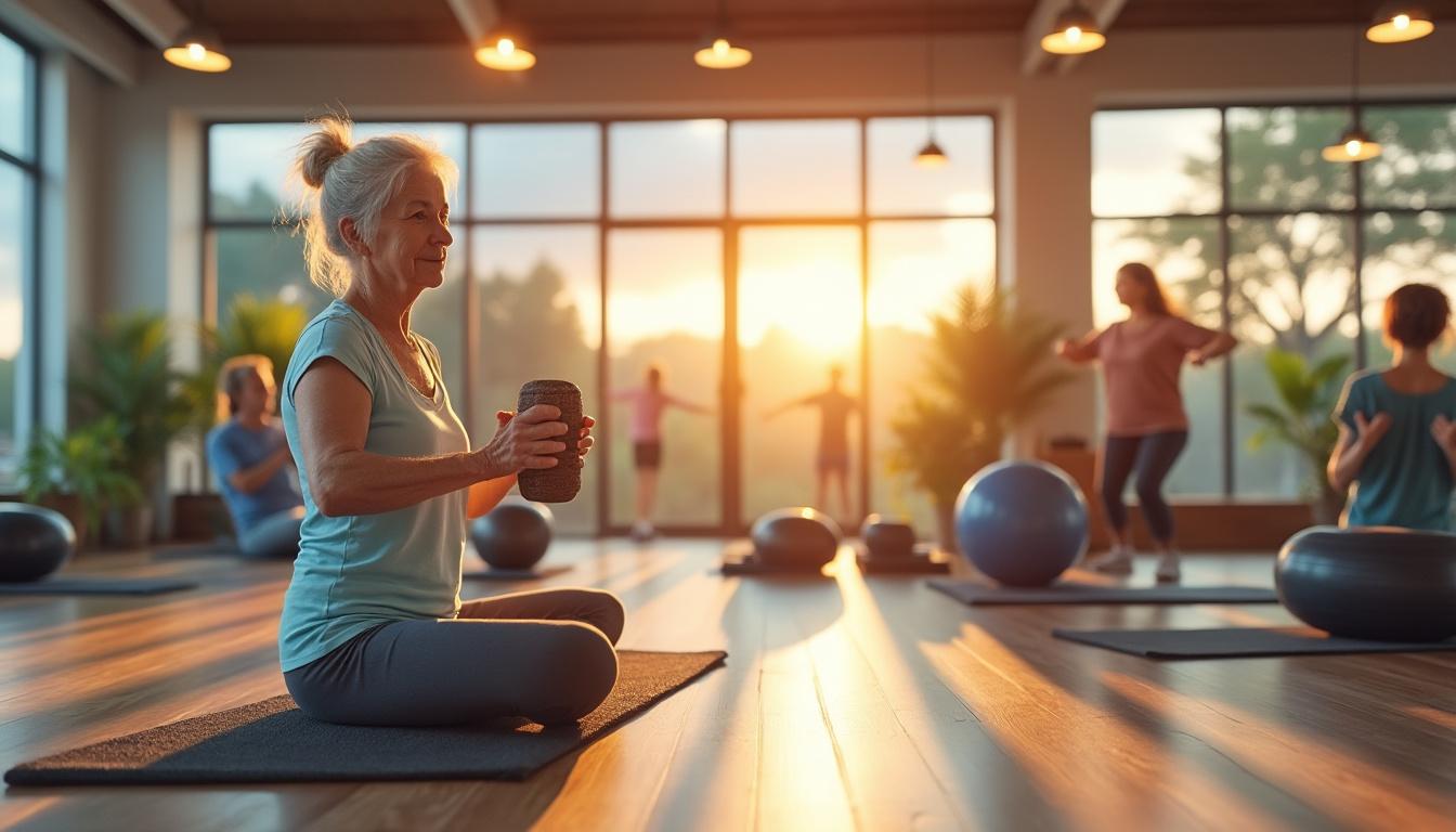 Salle de sport pour senior : exercices doux pour une vie active et épanouie